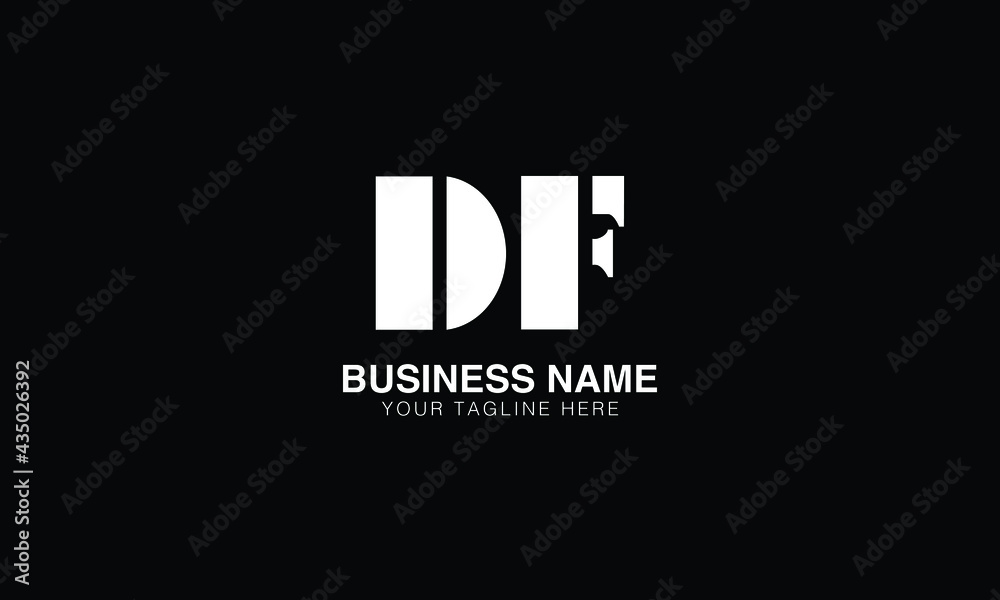 DF D F initial logo | initial based abstract modern minimal creative ...