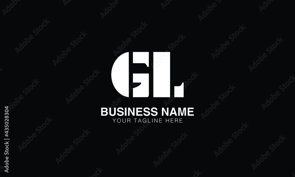 GL G L initial logo | initial based abstract modern minimal creative ...