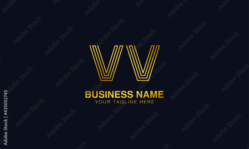 VV V initial logo | initial based abstract modern minimal creative logo ...