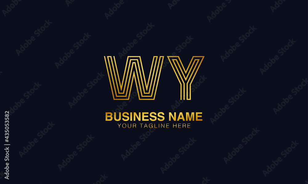 WY W Y initial logo | initial based abstract modern minimal creative ...