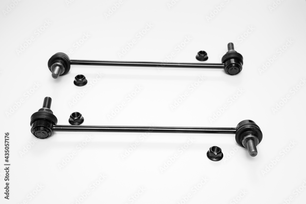 Stabilizer rack against a white background. parts of the chassis system ...