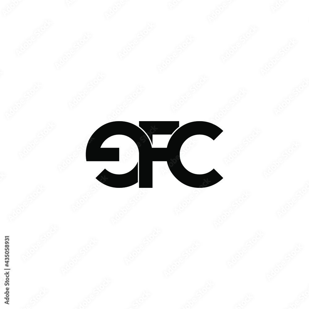 efc letter original monogram logo design Stock Vector | Adobe Stock