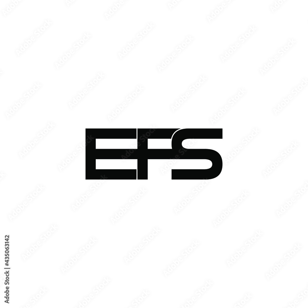 efs letter original monogram logo design Stock Vector | Adobe Stock