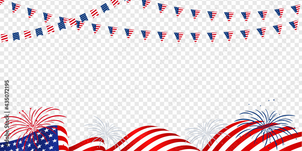 Fourth Of July Clipart Banner