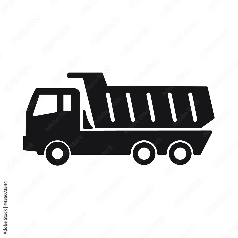 truck icons. truck symbol vector elements for infographic web. Stock ...
