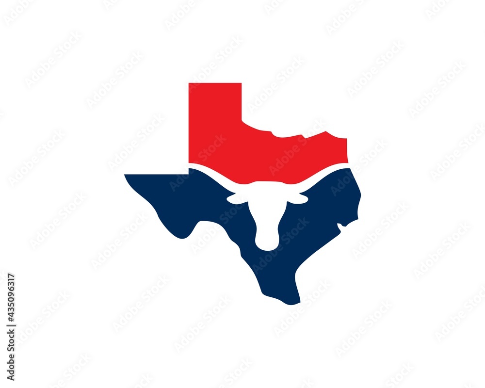buffalo texas silhouette logo Stock Vector | Adobe Stock