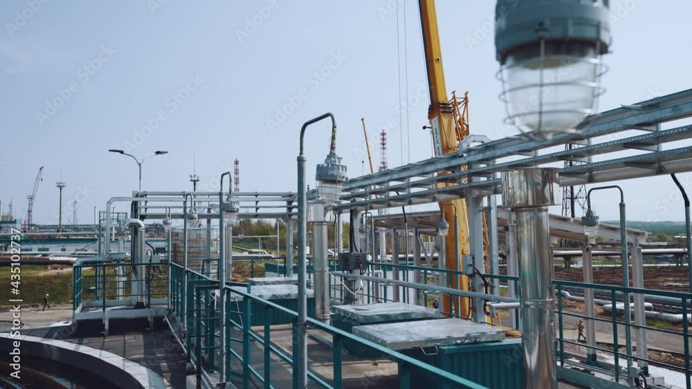 Facilities and structures on the territory of the fuel production plant ...