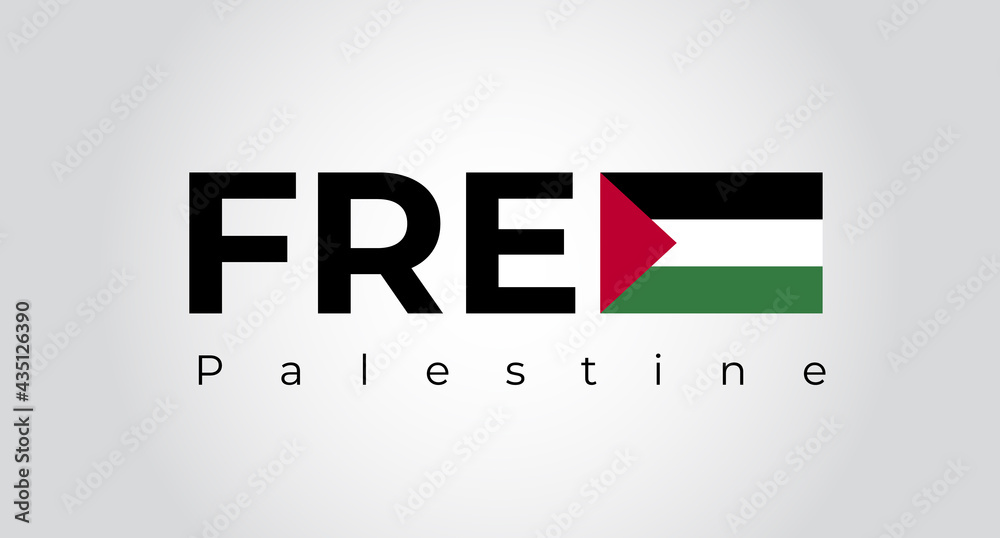 Free Gaza, free Palestine. Free Palestine lettering background. Free ...