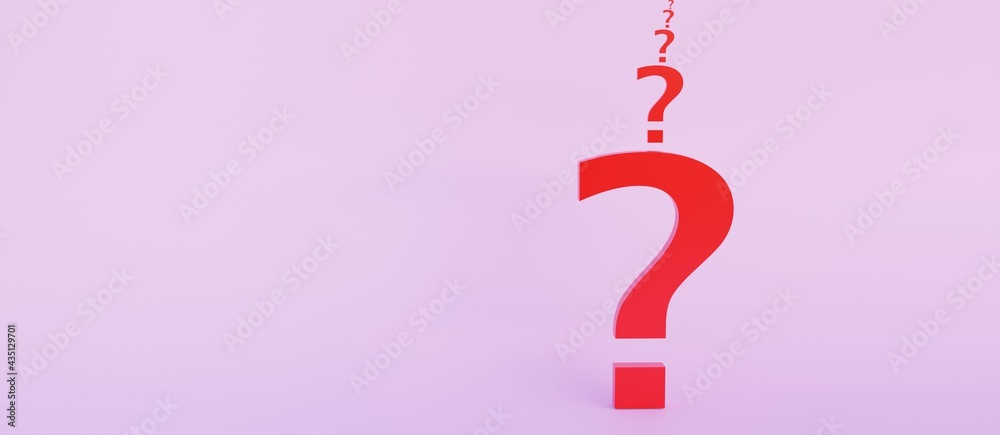 Question Mark Infinite Smaller Question Marks Text 3d Rendering Stock ...