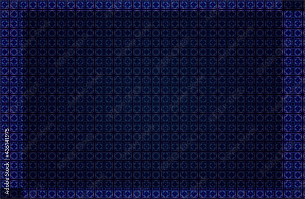 Dark blue mosaic background for PowerPoint presentations or banners ...