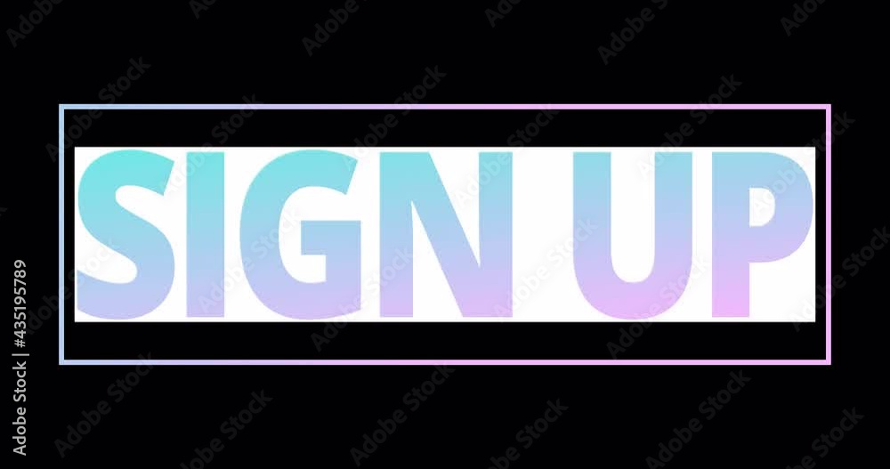 Sign with the text SIGN UP in vintage style on transparent background ...