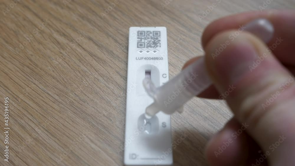 Coronavirus, COVID-19 home self testing kit showing negative result ...