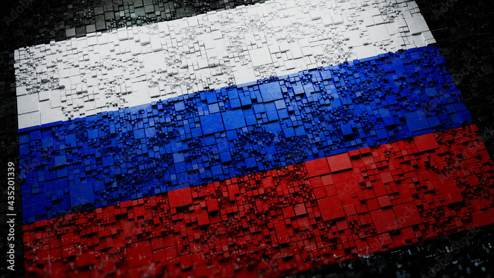 Russian Flag Wallpaper Stock Illustration | Adobe Stock