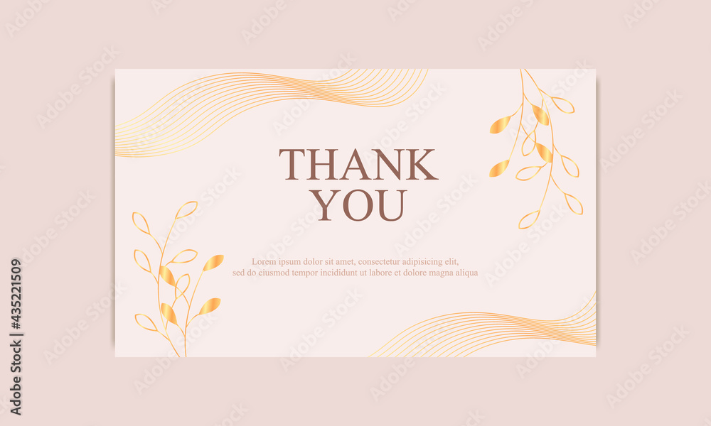 thank you card template illustration vector background Stock Vector ...