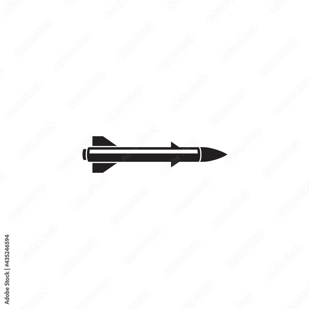 Missile logo or icon design Stock Vector | Adobe Stock