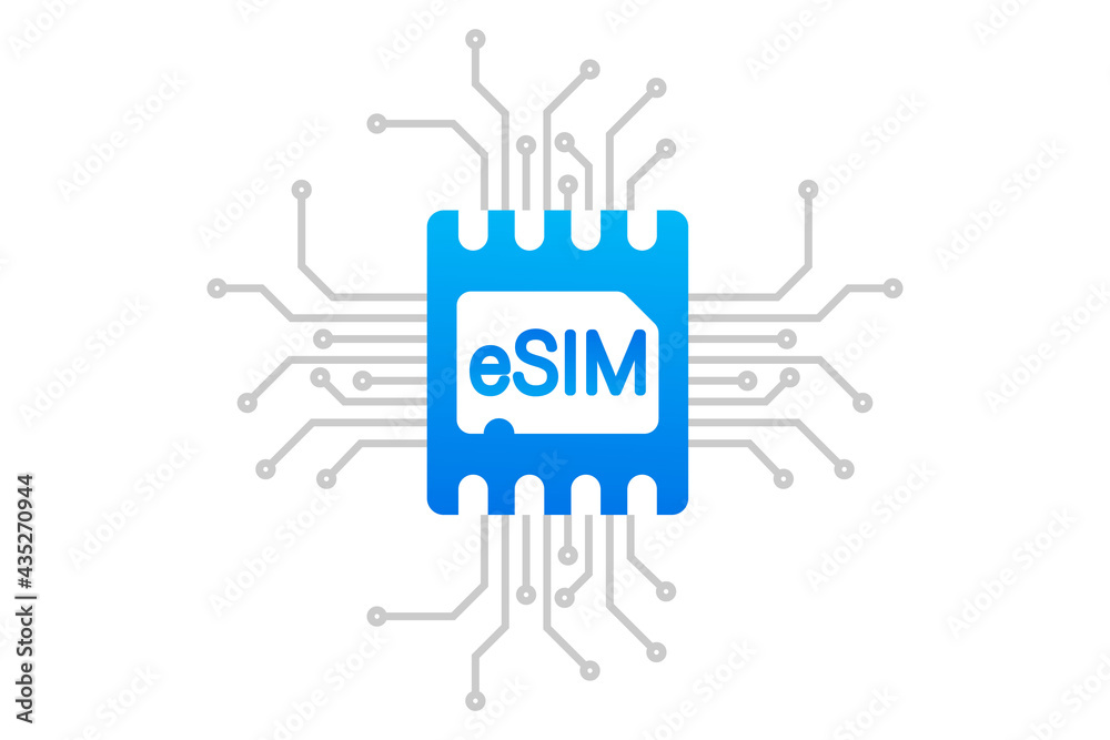 Mobile device with a chipeSIM. Embedded SIM. New mobile communication ...