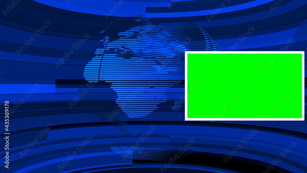 Breaking news popular techy background with green screen. news ...