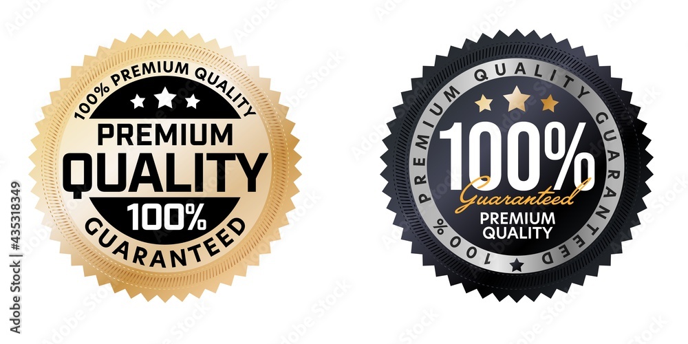 100 percent premium quality guaranteed round sticker set. Assorted ...