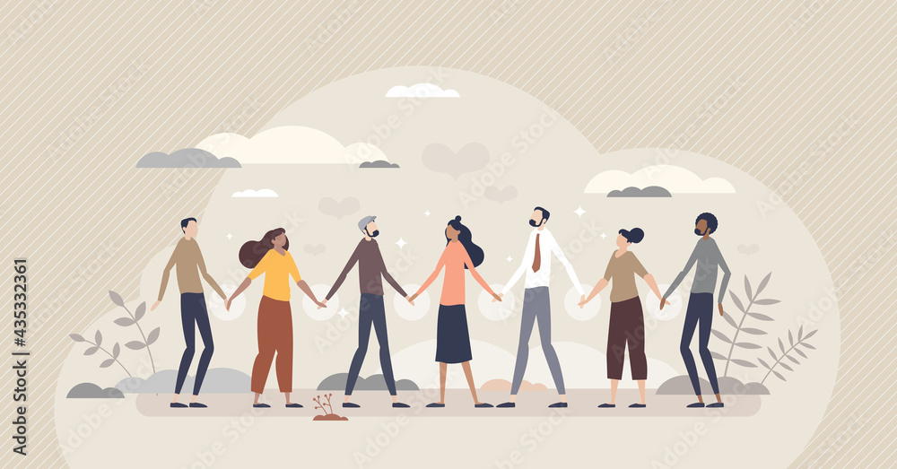 Solidarity and unity in different social ethnic groups tiny person ...