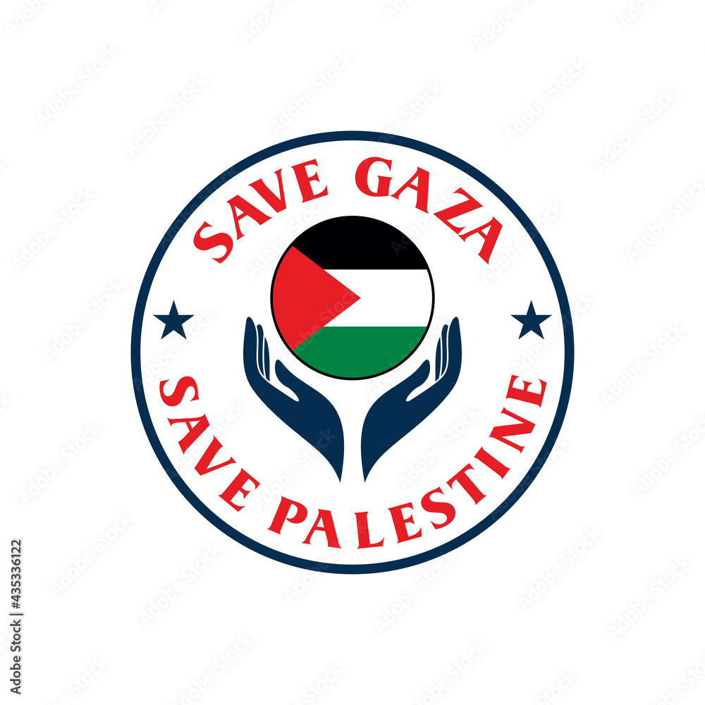 save palestine logo , free gaza vector Stock Vector | Adobe Stock