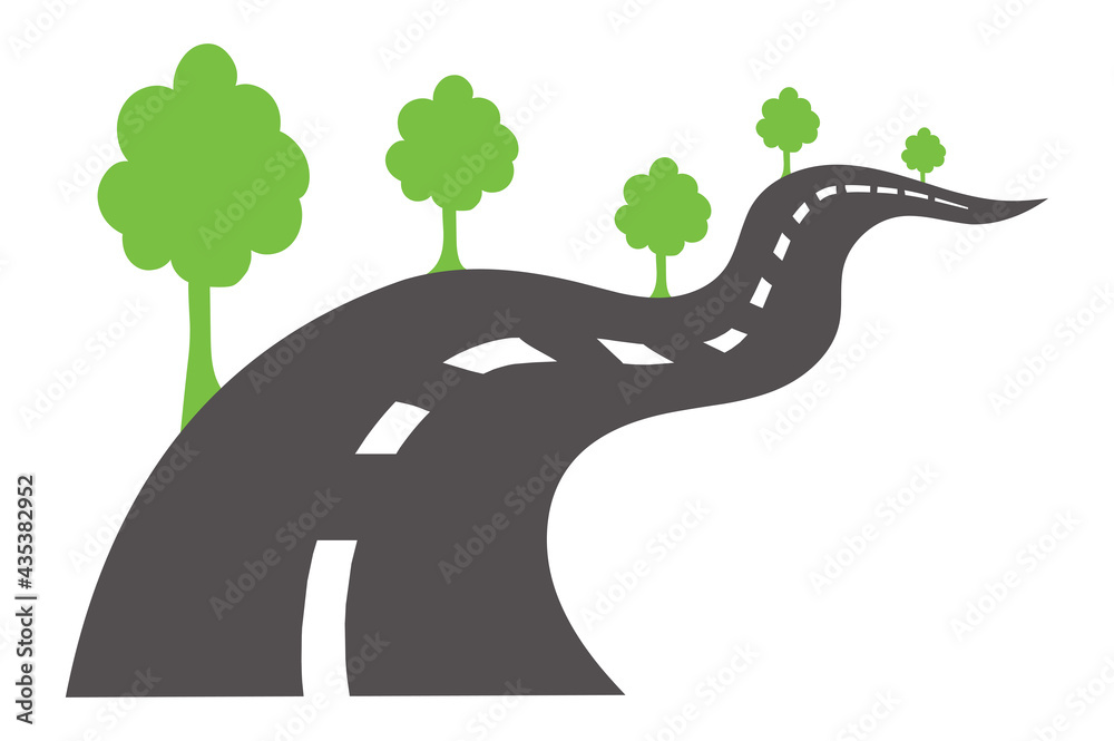 Road logo icon vector Stock Vector | Adobe Stock