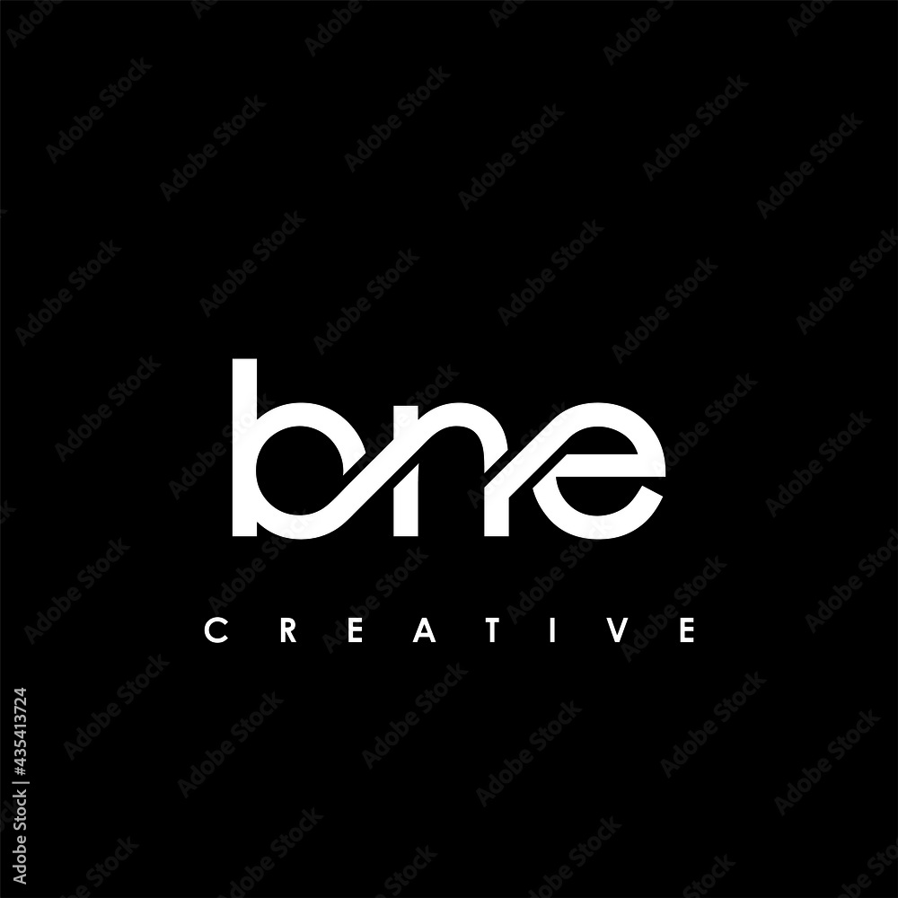 BNE Letter Initial Logo Design Template Vector Illustration Stock ...