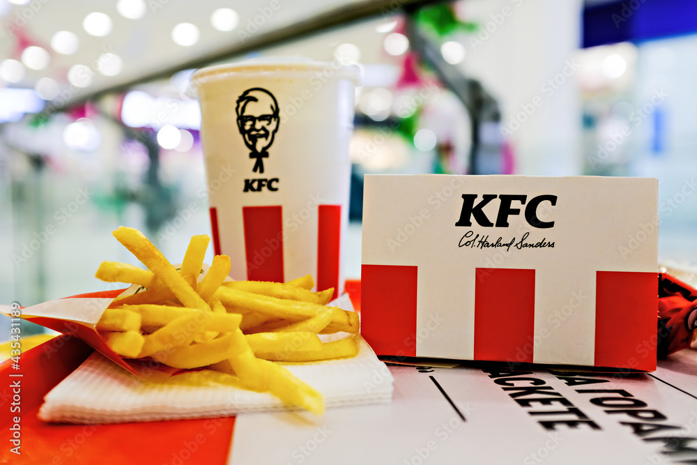 Editorial photo on KFC (Kentucky Fried Chicken) theme. Illustrative ...