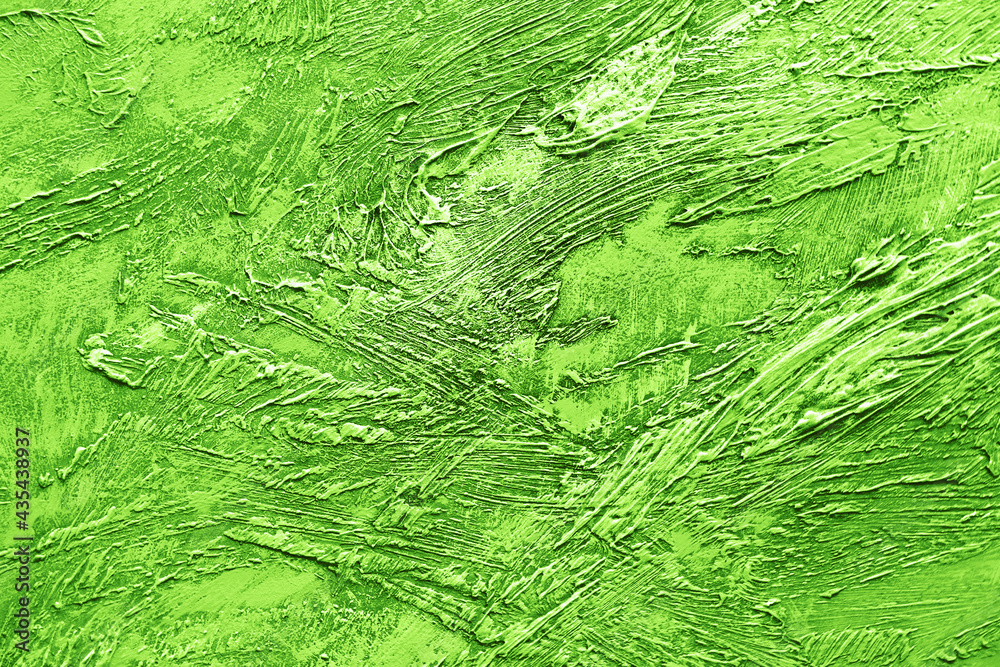 Green paint stucco wall texture. Concrete surface background. Color ...