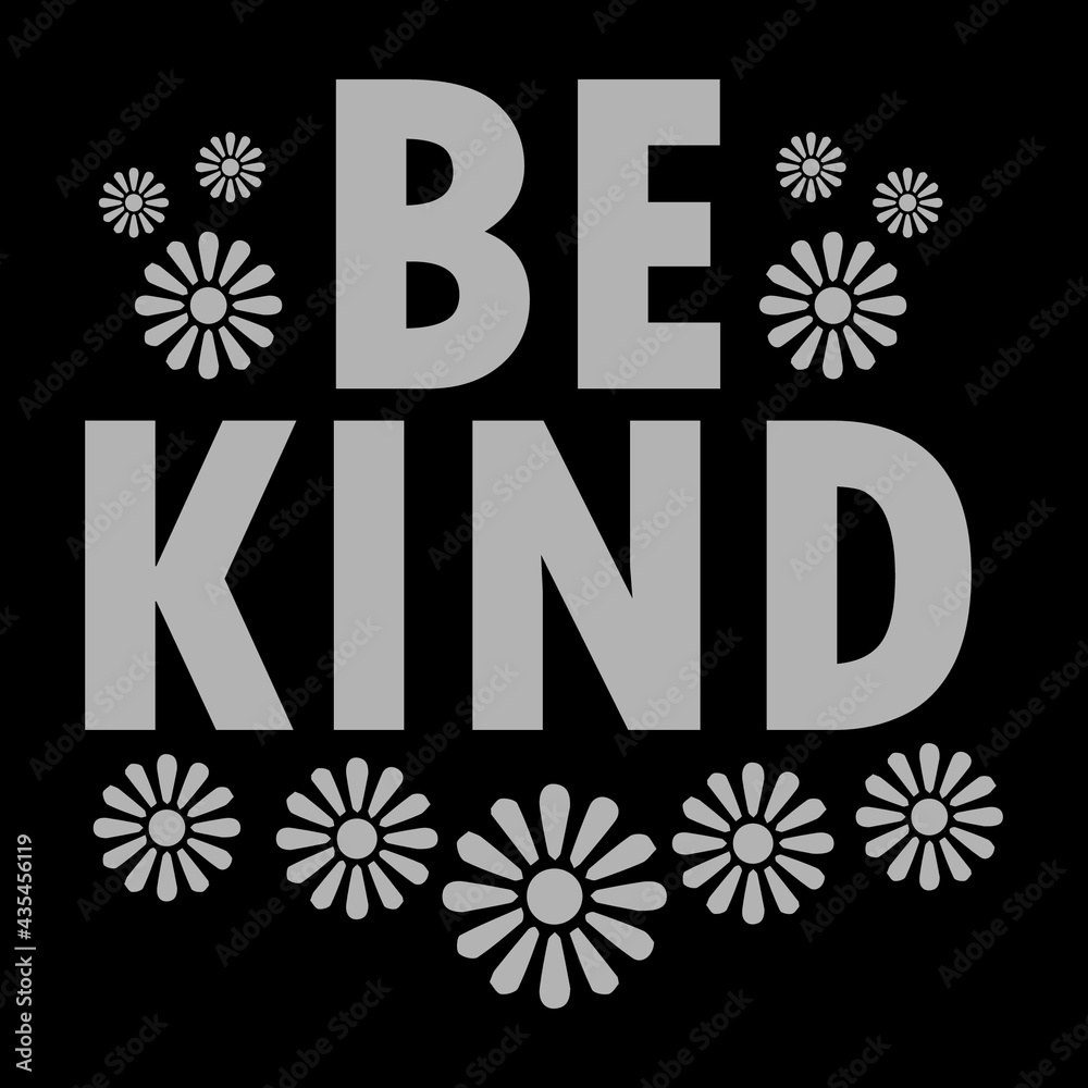 Be kind vector svg printable black and white background colorful ...