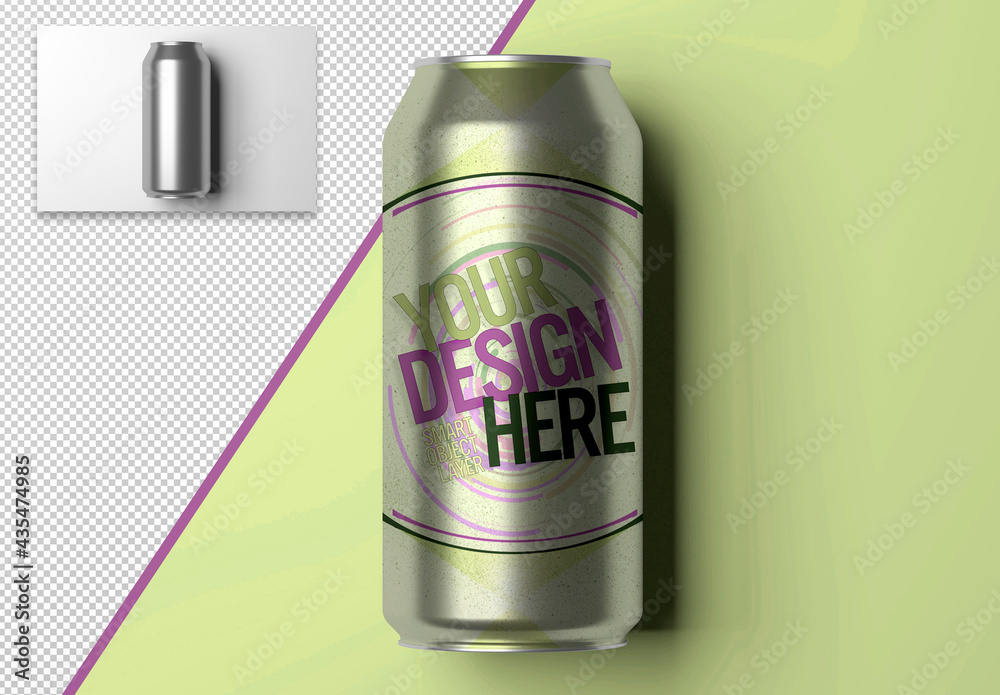 Metal Can Mockup Stock Template | Adobe Stock
