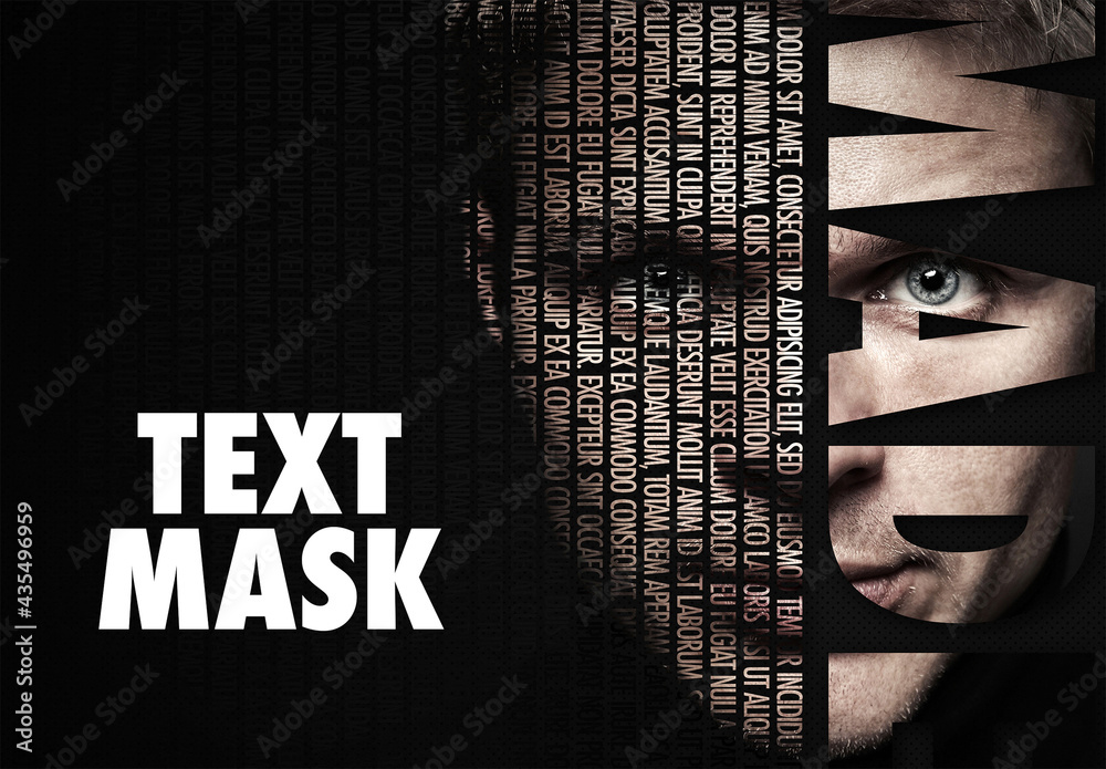 Text Overlay Mask Effect Stock Template | Adobe Stock