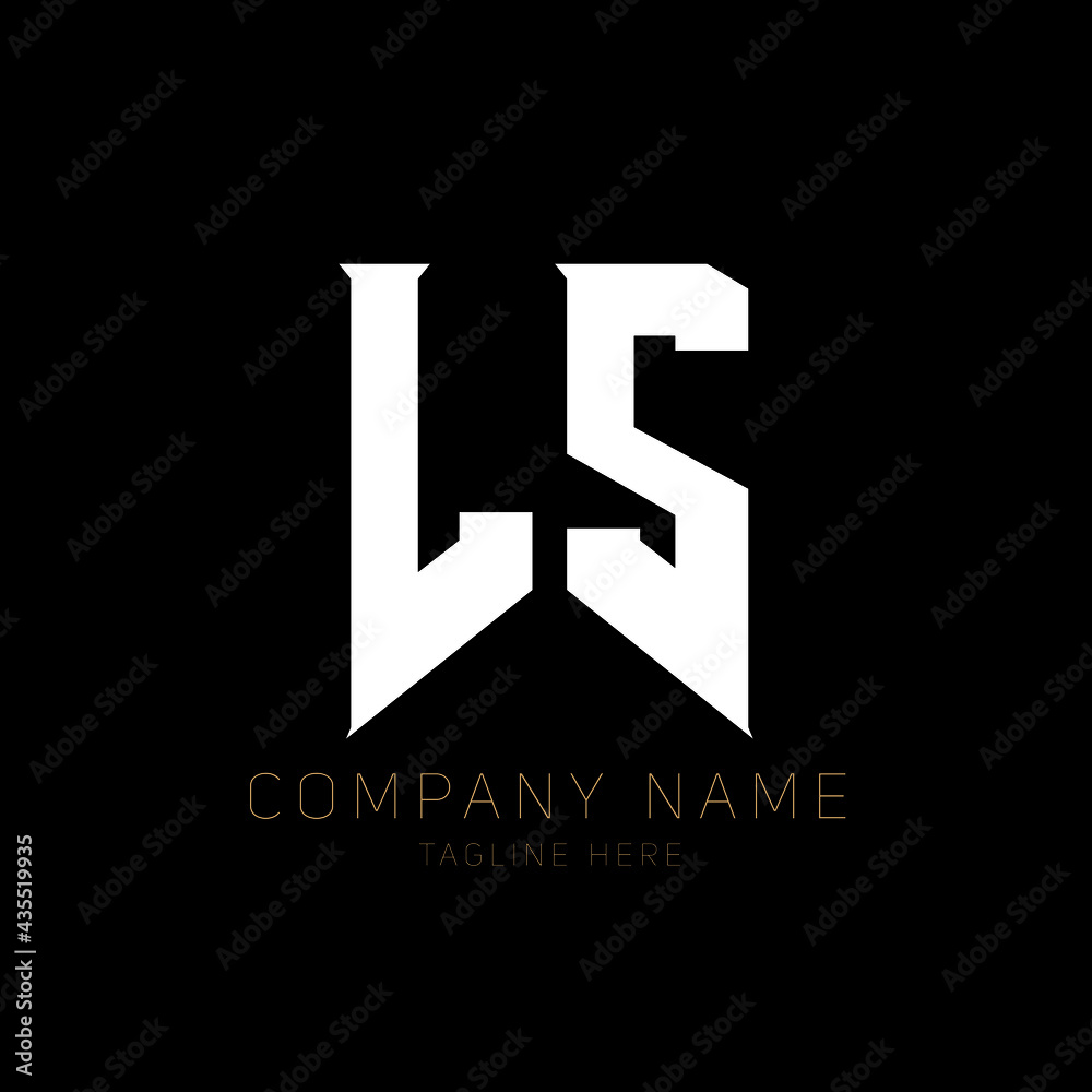 LS logo. LS Letter Logo Design. Initial letters LS gaming's logo icon ...