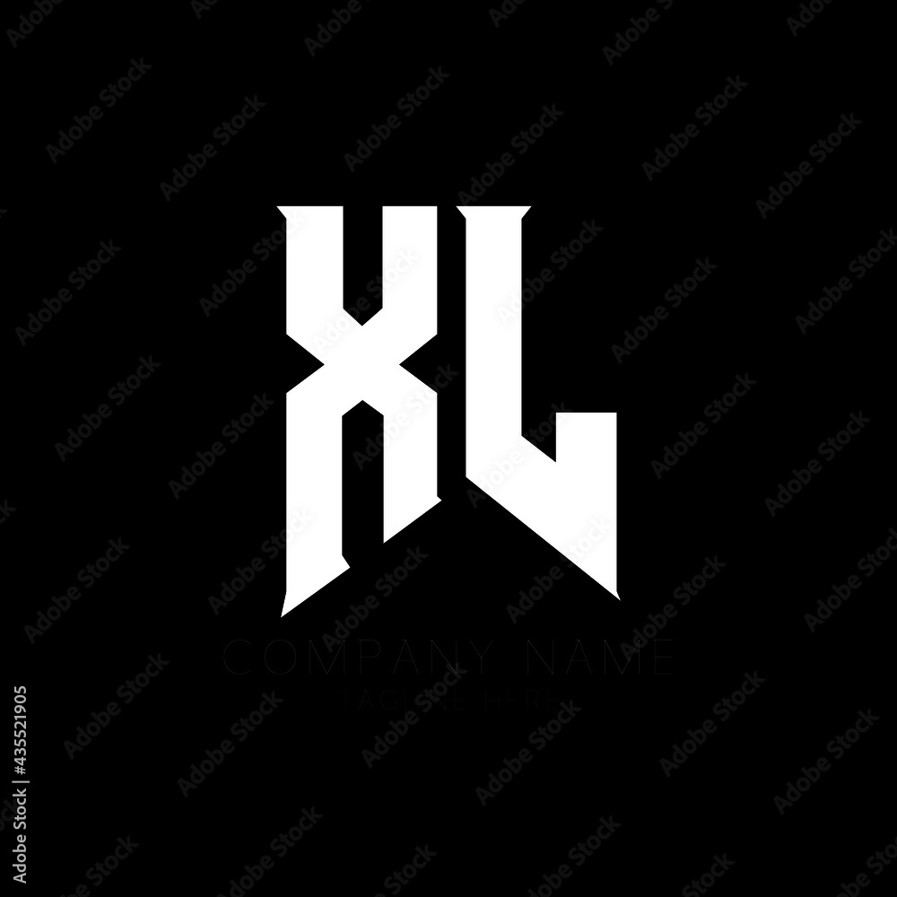 XL Letter Logo Design. Initial letters XL gaming's logo icon for ...