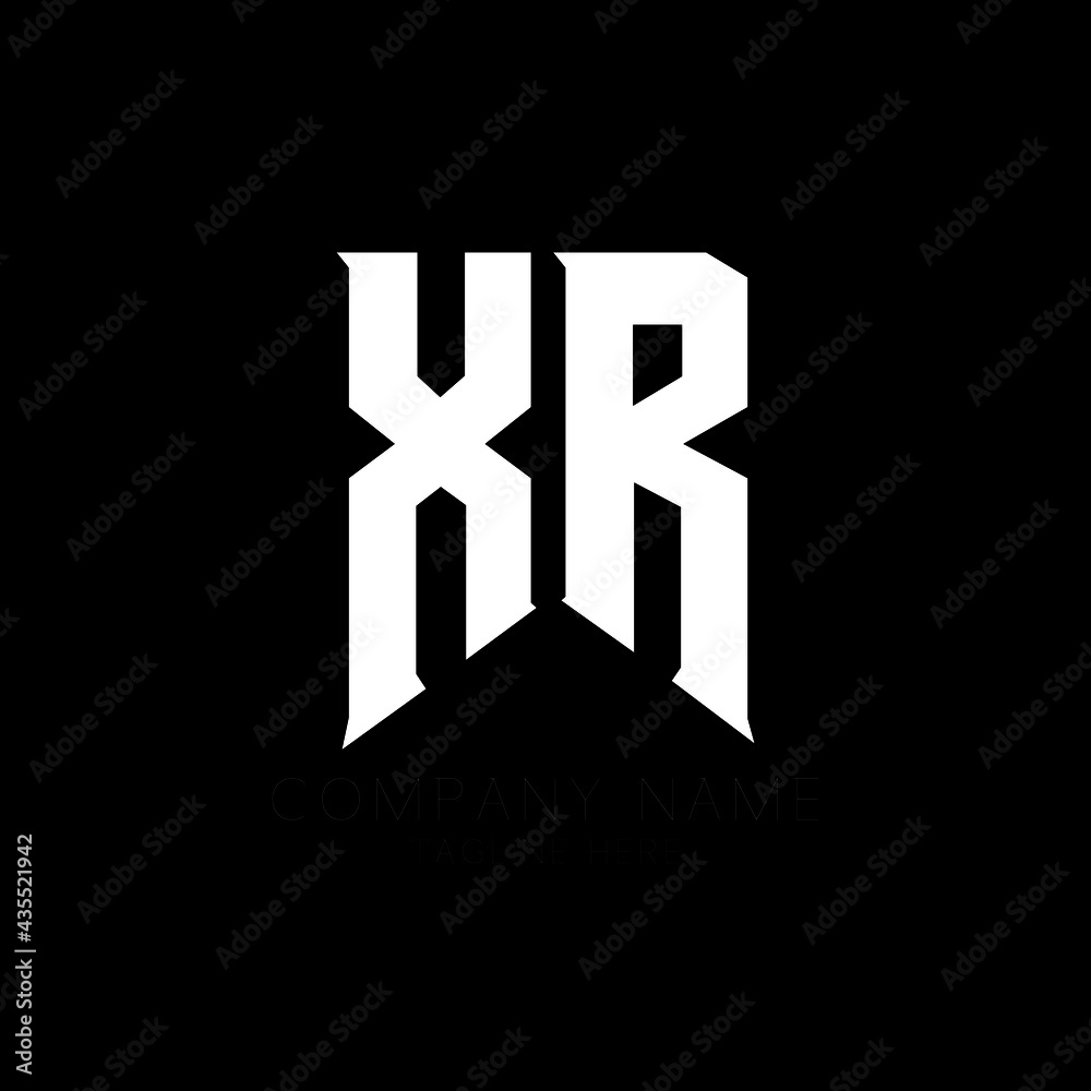 XR Letter Logo Design. Initial letters XR gaming's logo icon for ...