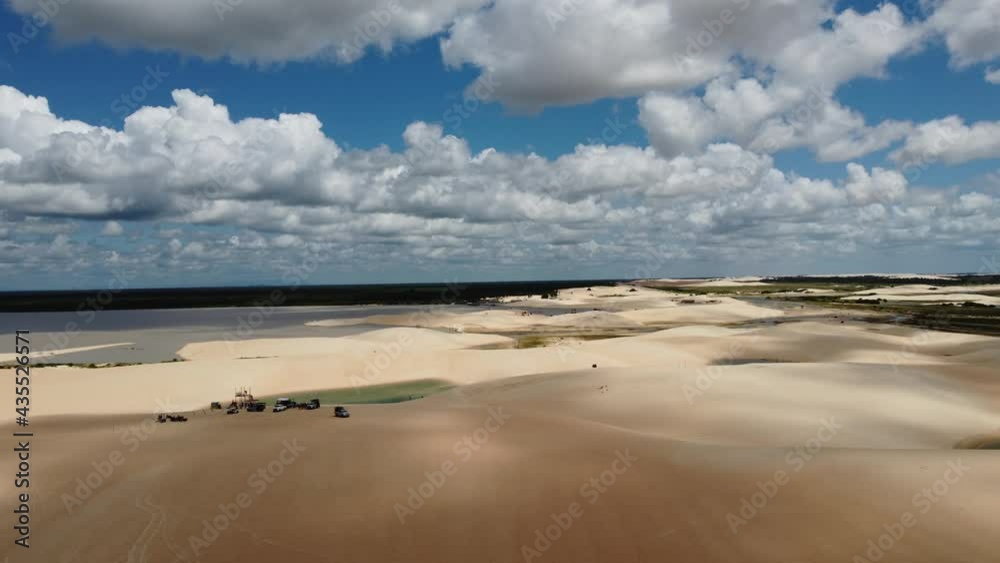 Wideo Stock: Route of Emotions, Jericoacoara, Ceara, Brazil. Desert ...