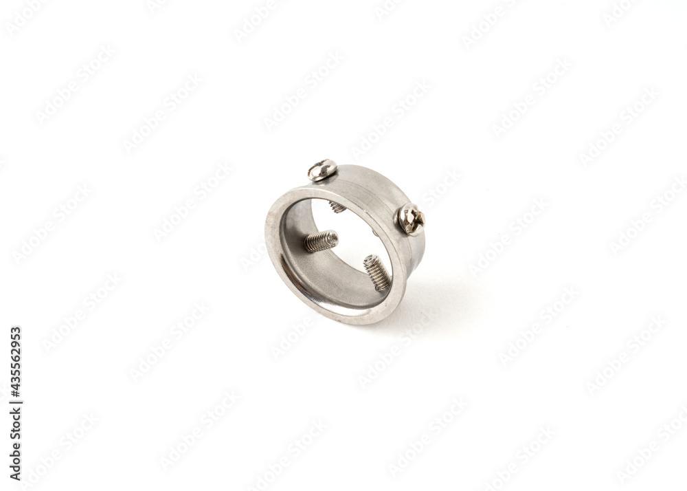 Round clamp isolated on white background. Stock Photo | Adobe Stock