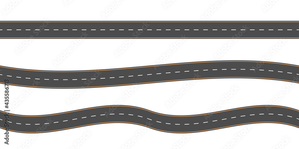 Straight Road Top View