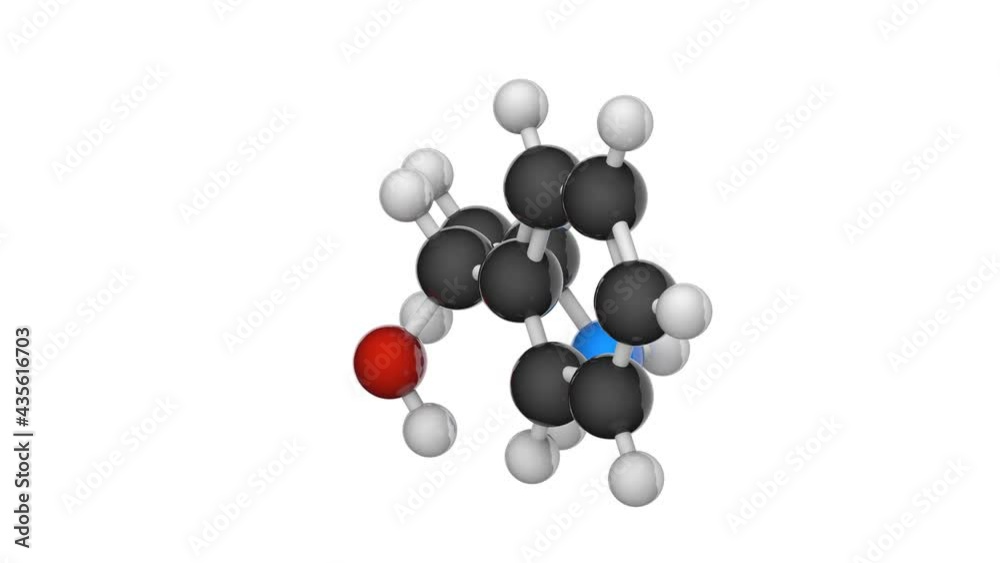 Cathine (norpseudoephedrine) stimulant molecule. Formula C9H13NO. 3D ...