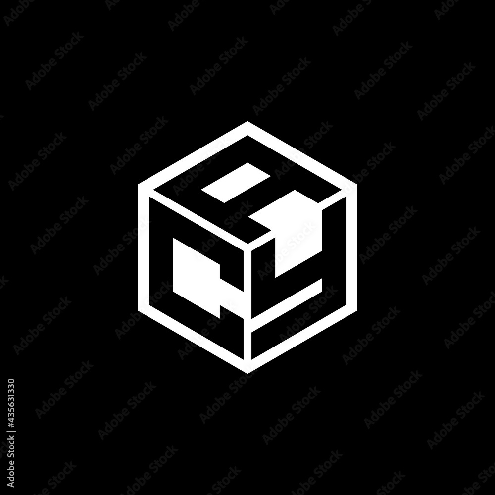 CYA letter logo design with black background in illustrator, vector ...