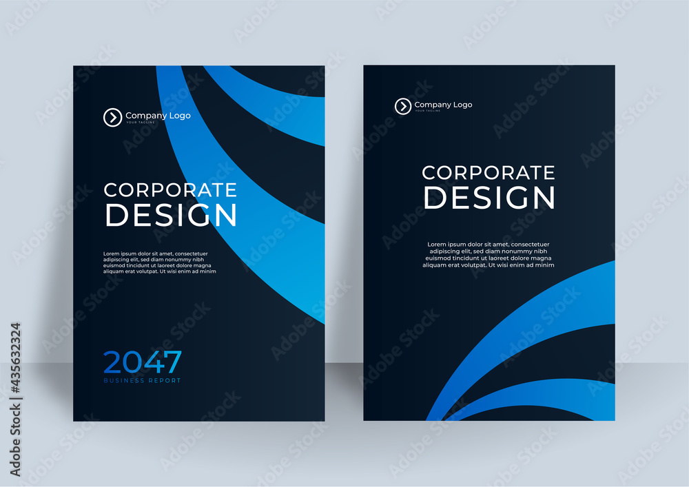 Blue Color Scheme with City Background Business Book Cover Design ...
