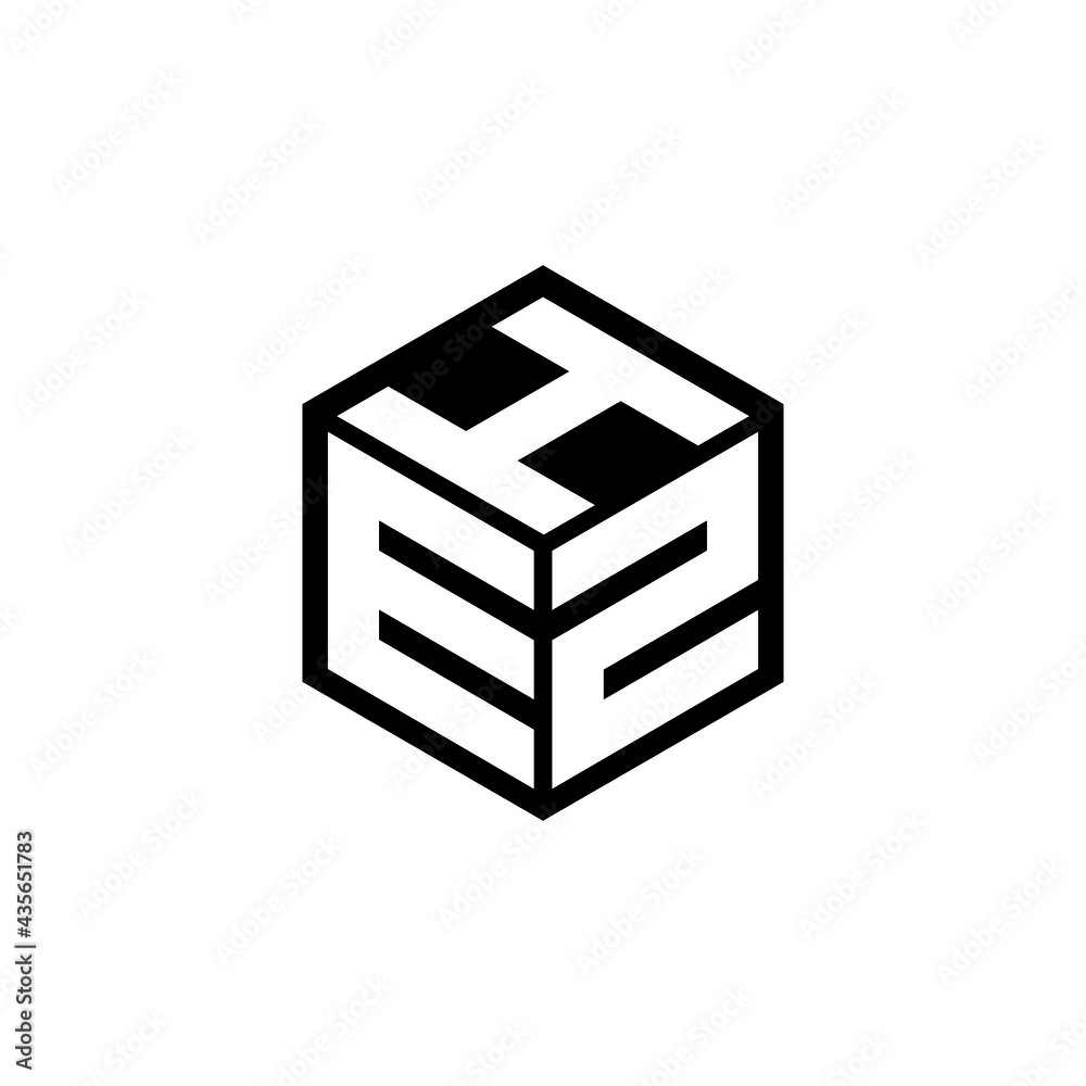 EZH letter logo design with white background in illustrator, vector ...