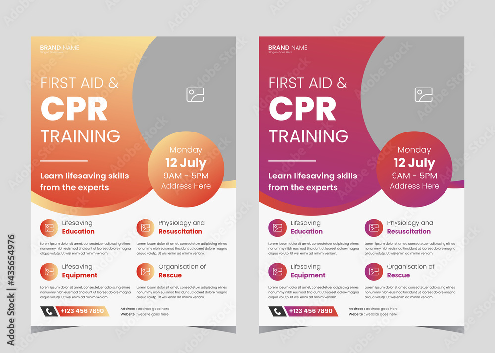 First Aid Training Flyer