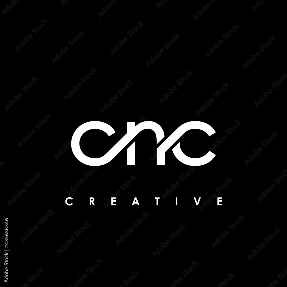 CNC Letter Initial Logo Design Template Vector Illustration Stock ...