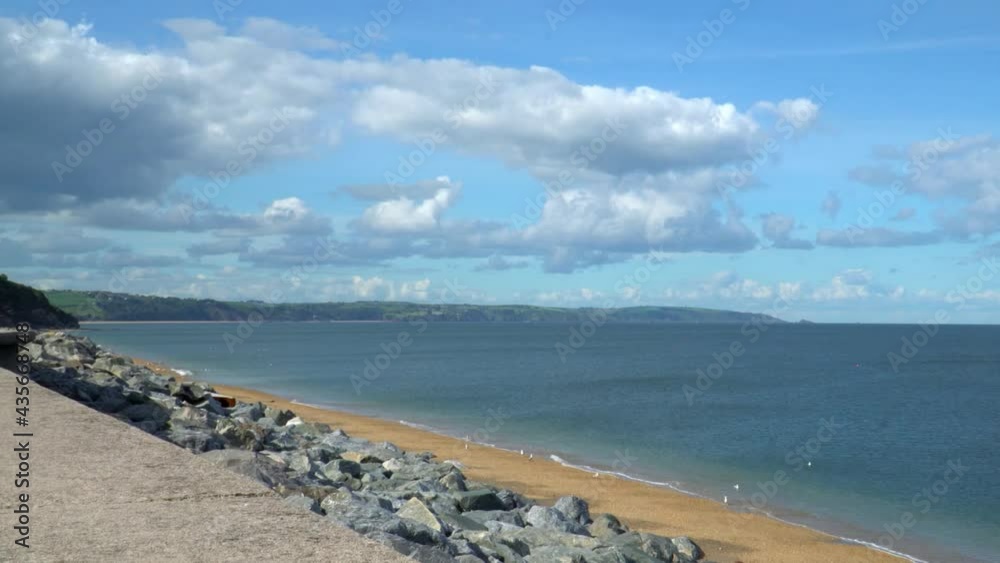 Beach in Beesands a small fishing village on the Devon coast. 4k ...
