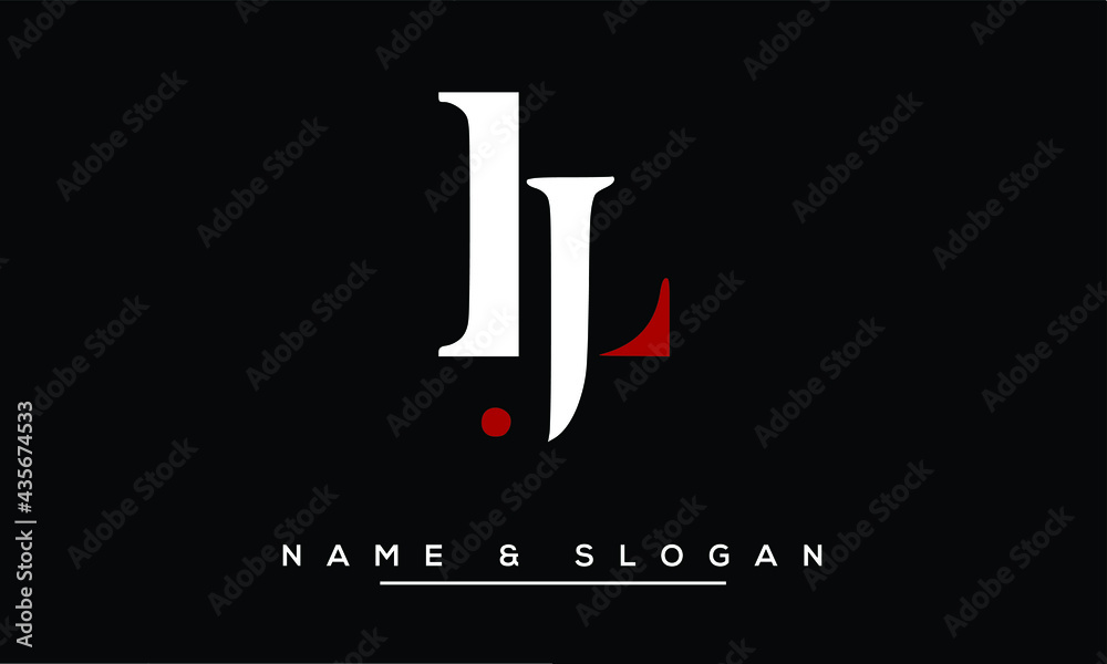 Vetor de LJ, JL, L, J Abstract Letters Logo Monogram do Stock | Adobe Stock