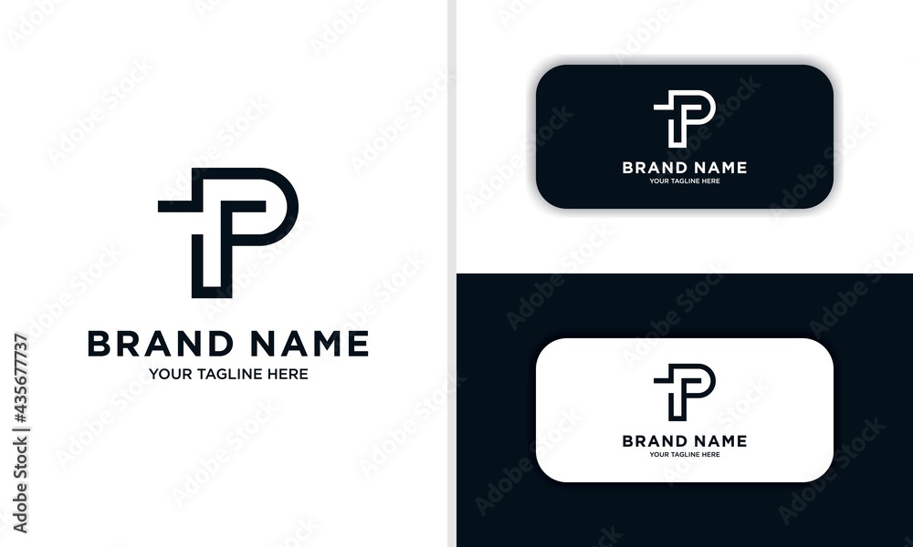 letter P ,TPF,PFT initial logo design inspiration.blank for business ...