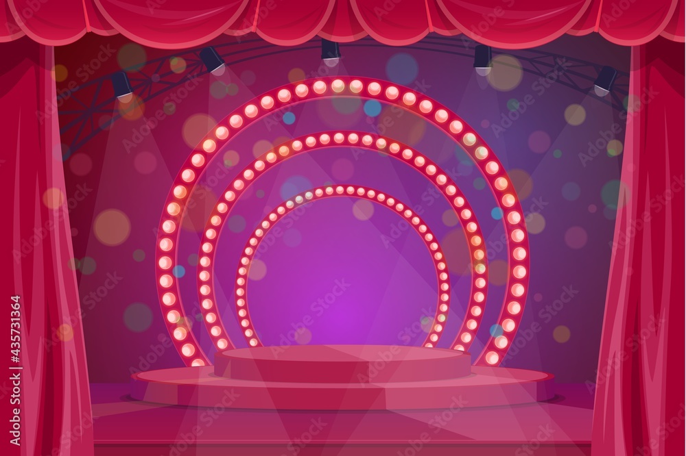 Concert Stage Lights Clipart