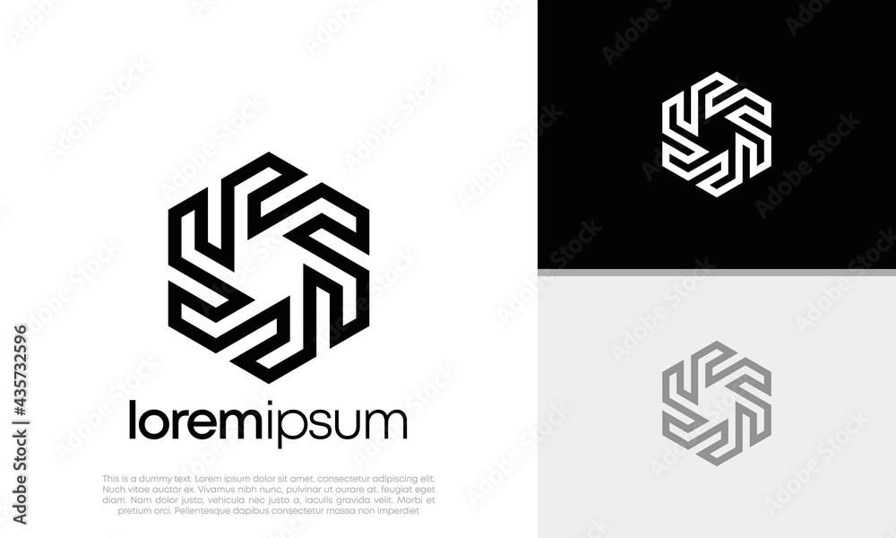 Abstract artificial intelligence logo. Innovative high tech logo ...