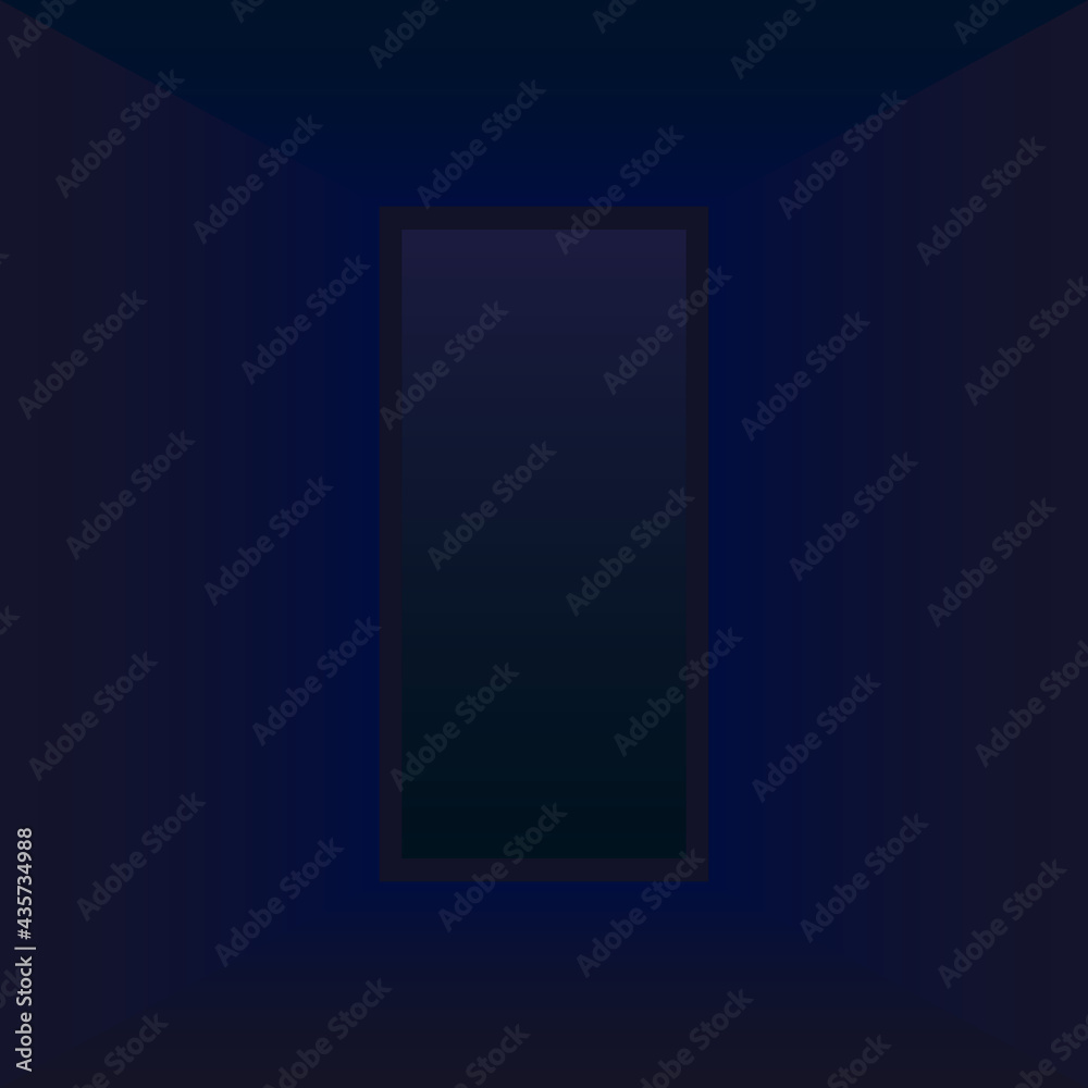 Square-sized Vector Illustration of Blue Rectangle with Gradation ...