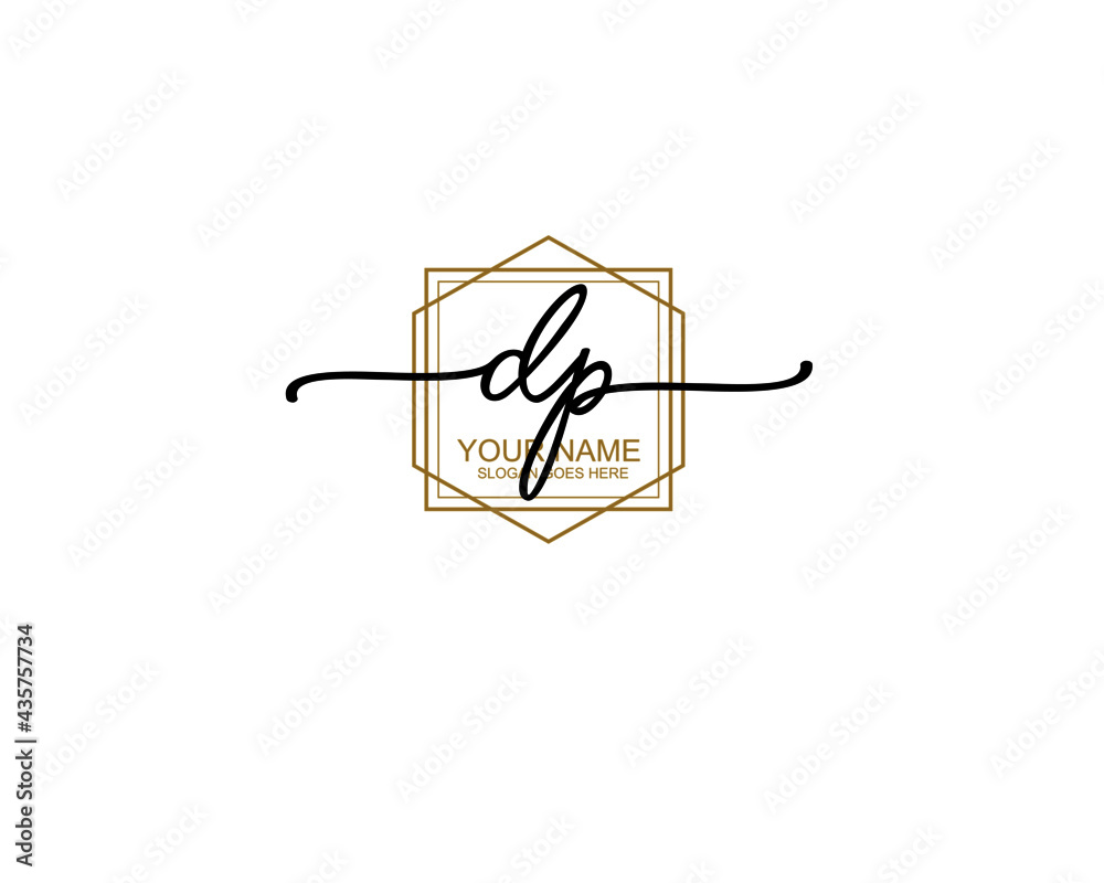 Letter DP Luxury logo design collection Stock Vector | Adobe Stock